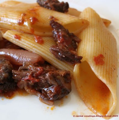 Rezept für bombardoni mit sugo di coda