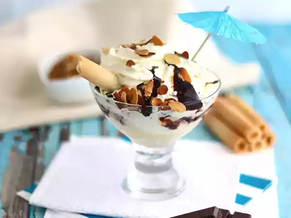 Rezept für dame blanche: einfaches ultra-gourmet-eis