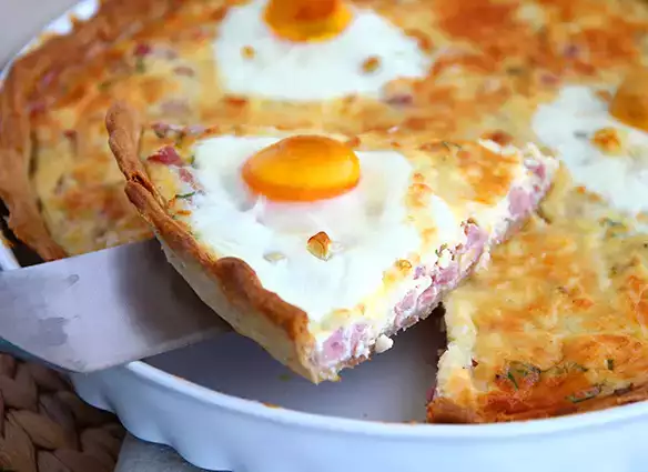 Rezept für eier-schinken-quiche