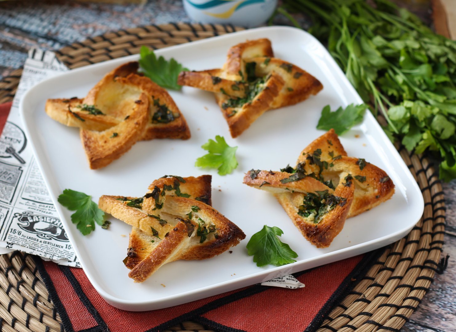 Garlic bread sternchenart mit toastbrot - Rezept Petitchef