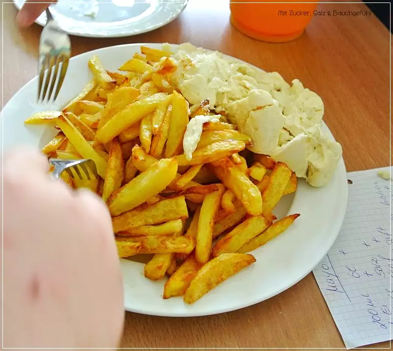 Pommes frites mit mayo: rezept