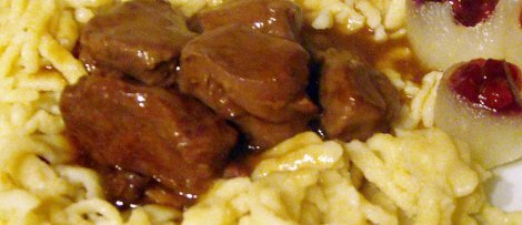 Rehgulasch mit spätzle - Rezept Petitchef