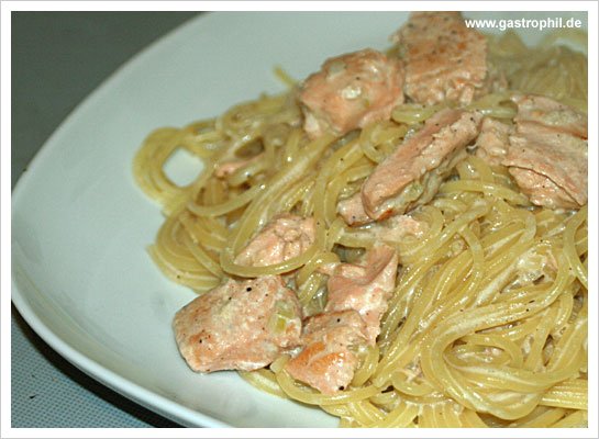 Spaghetti al salmone - Rezept Petitchef