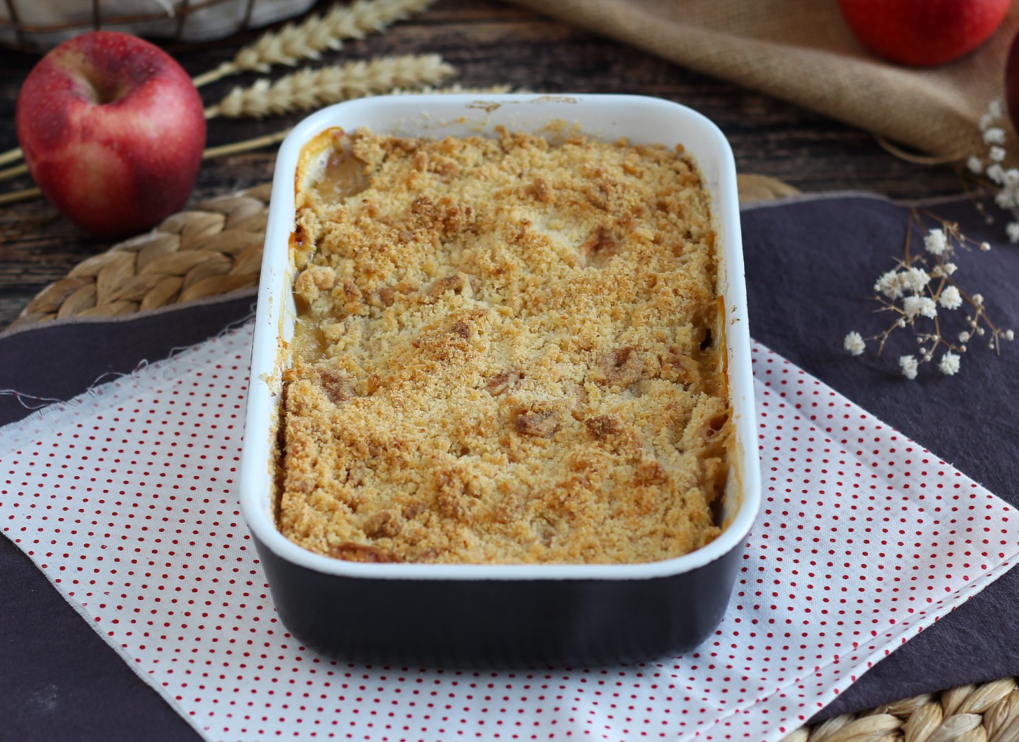 Einfaches apfelstreusel-rezept